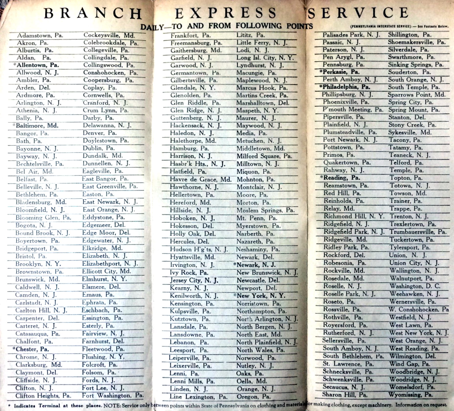 History of Branch Motor Express Company- Part 1 – lessthantruckloadhistory