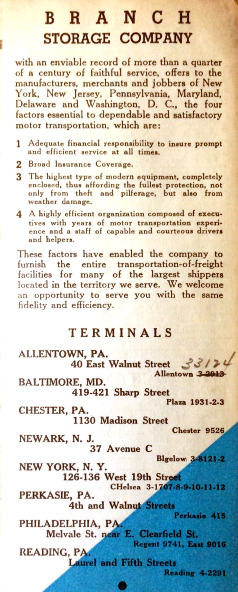 History of Branch Motor Express Company- Part 1 – lessthantruckloadhistory