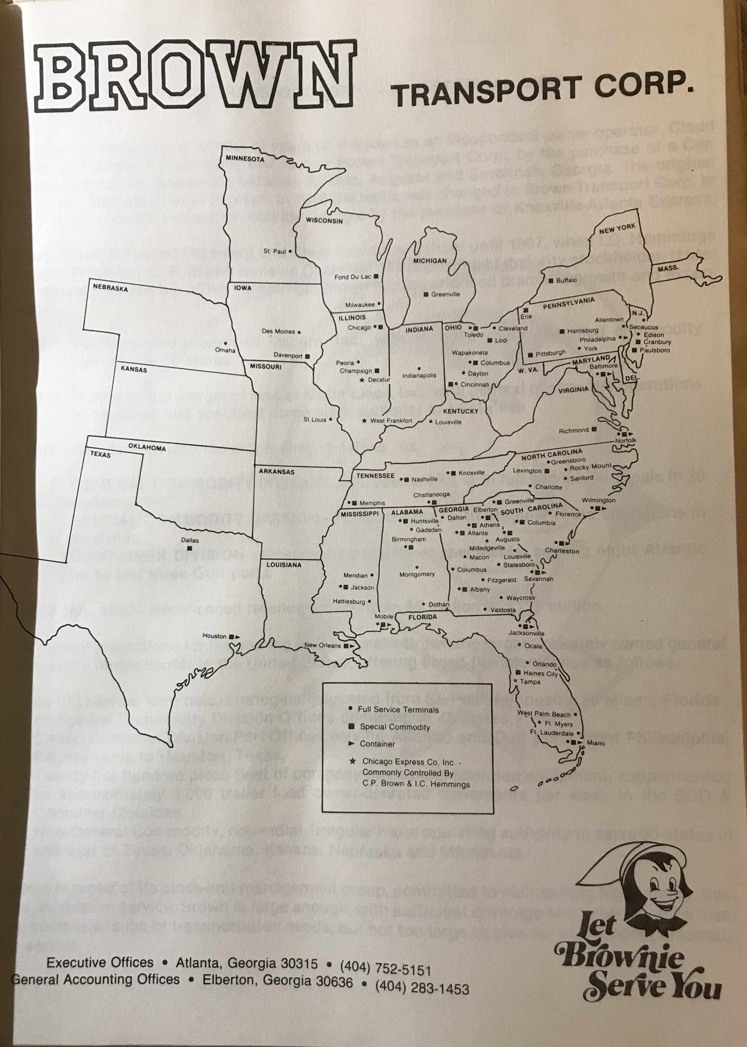Brown Transport Corp. 1981 – lessthantruckloadhistory